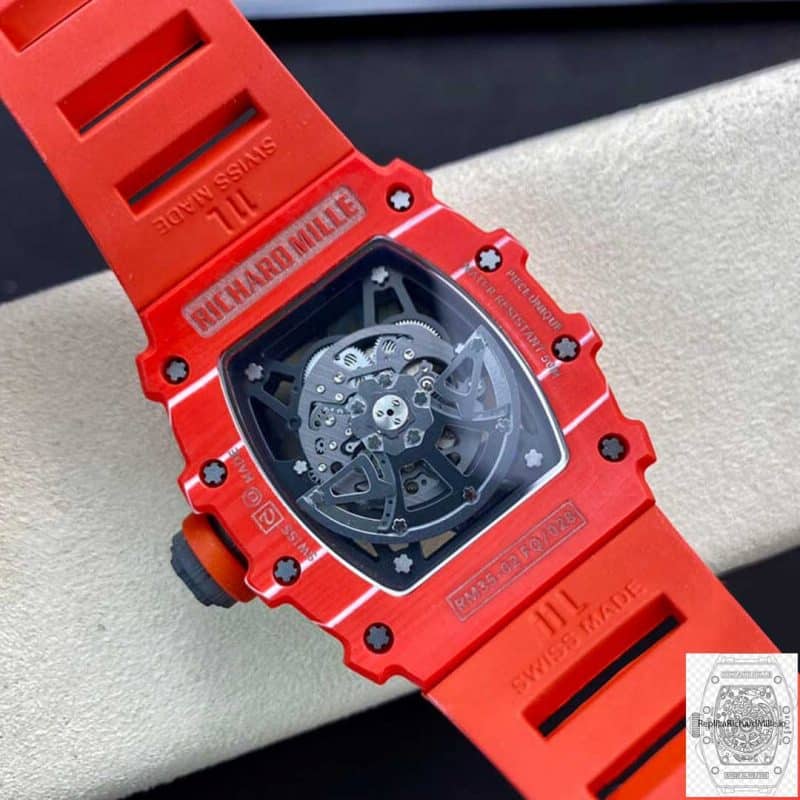 نسخة طبق الأصل من Richard Mille RM35-02 RM Factory حافظة حمراء